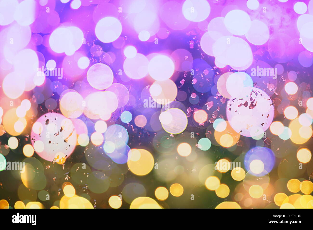 Bright light spots abstract bokeh blurred texture background Stock ...
