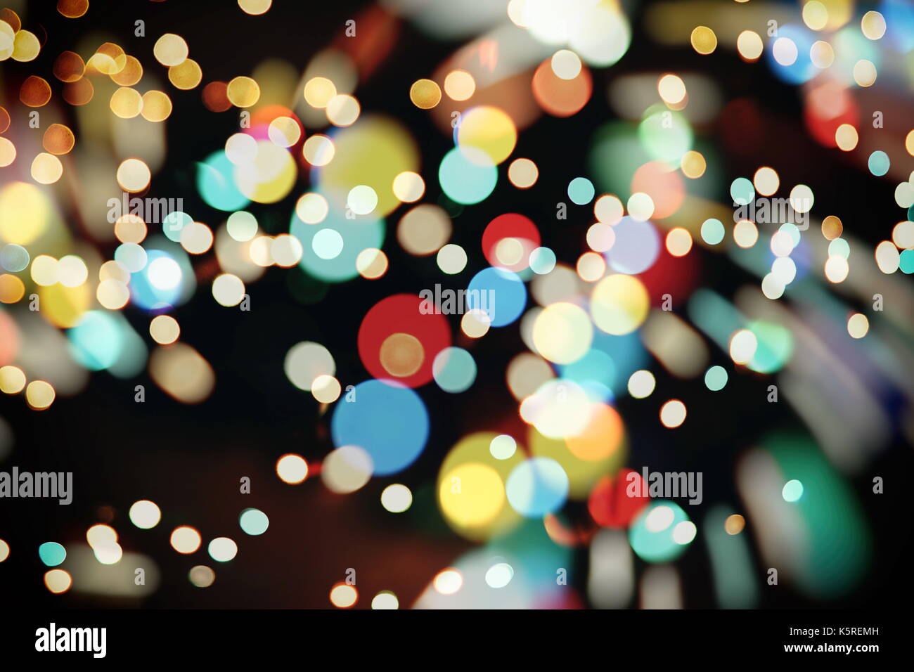 Bright light spots abstract bokeh blurred texture background Stock ...
