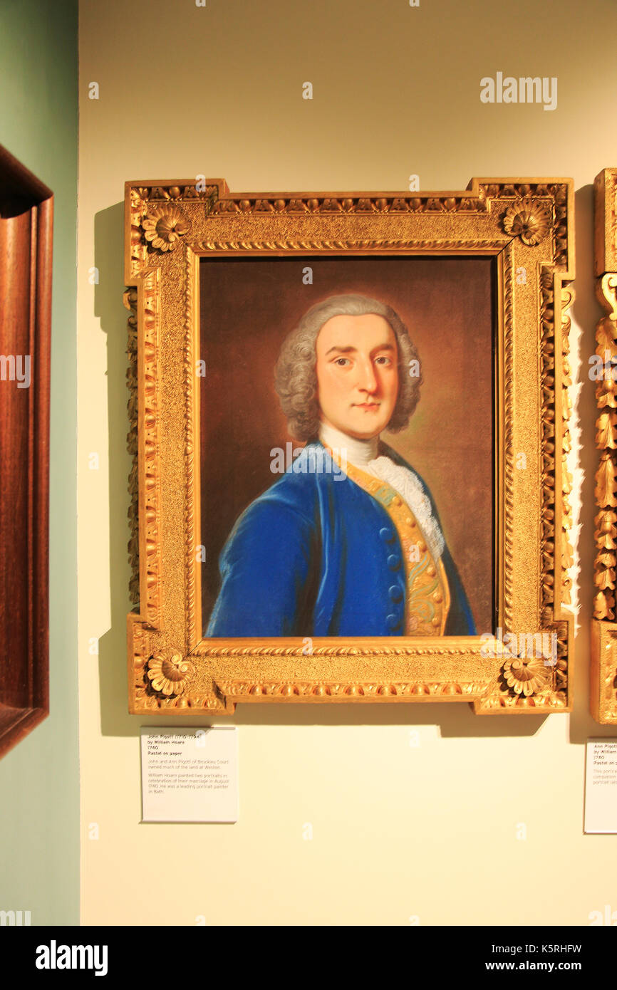 Painting of John Pigot (1716-94) by William Hoare 1740, Weston-super ...