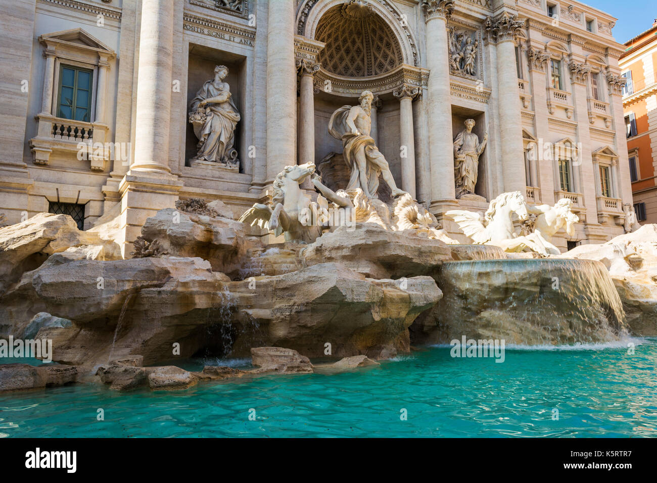 Fontana di Trevi (Trevi Fountain), Rome, Italy. The Trevi Fountain was ...