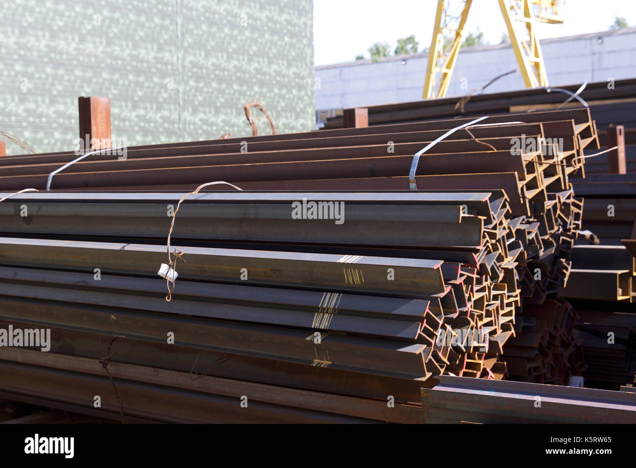 Metal profiles of different kinds are located in the metal products ...