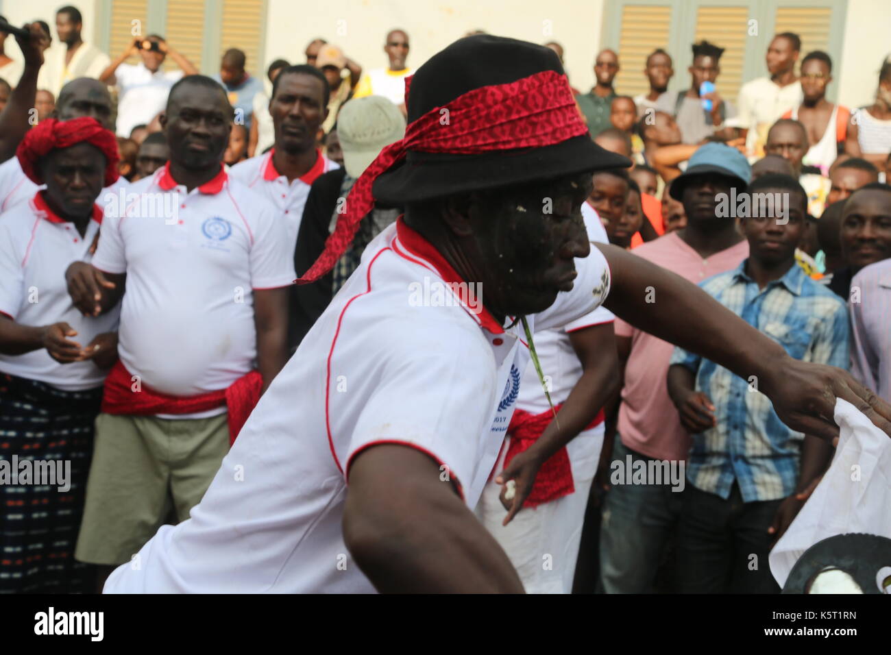 Traditional event in Ebrie village in Africa Stock Photo - Alamy