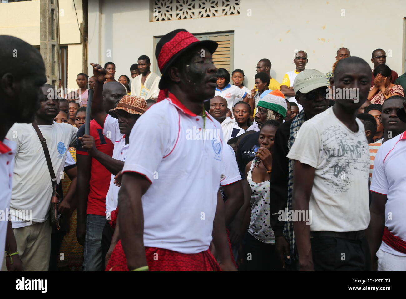 Traditional event in Ebrie village in Africa Stock Photo - Alamy