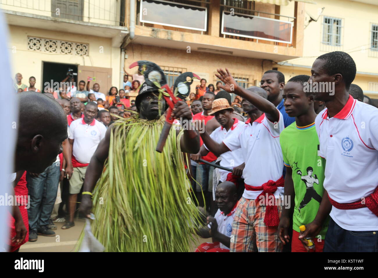 Traditional event in Ebrie village in Africa Stock Photo - Alamy