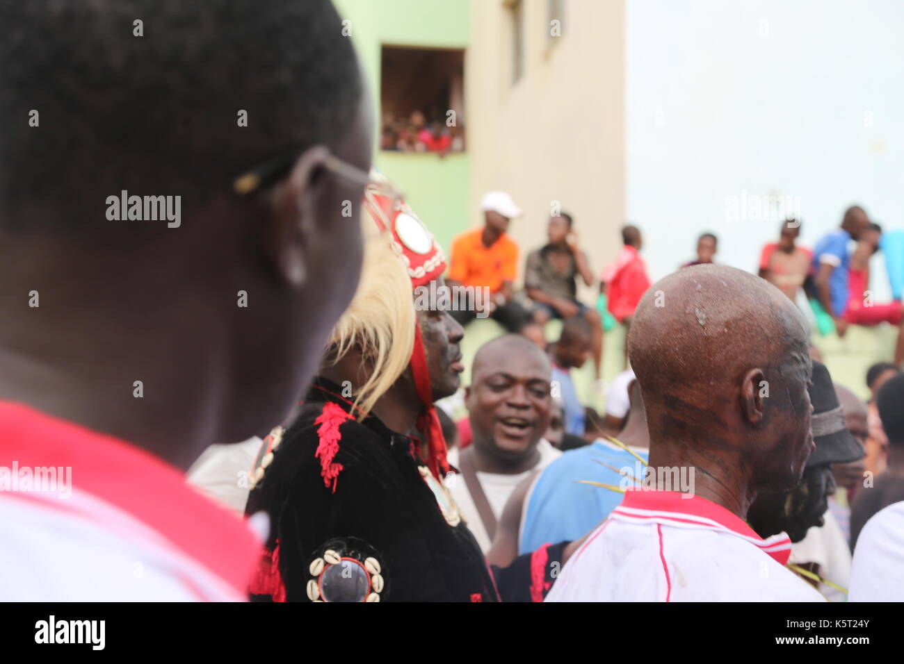 Traditional event in Ebrie village in Africa Stock Photo - Alamy
