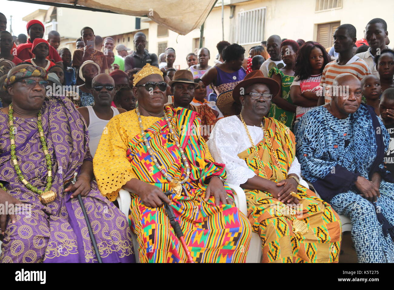 Traditional event in Ebrie village in Africa Stock Photo - Alamy