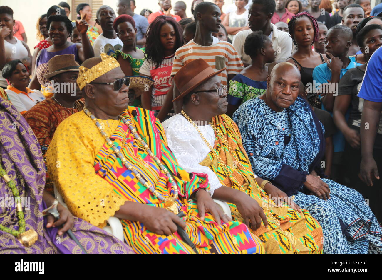 Traditional event in Ebrie village in Africa Stock Photo - Alamy