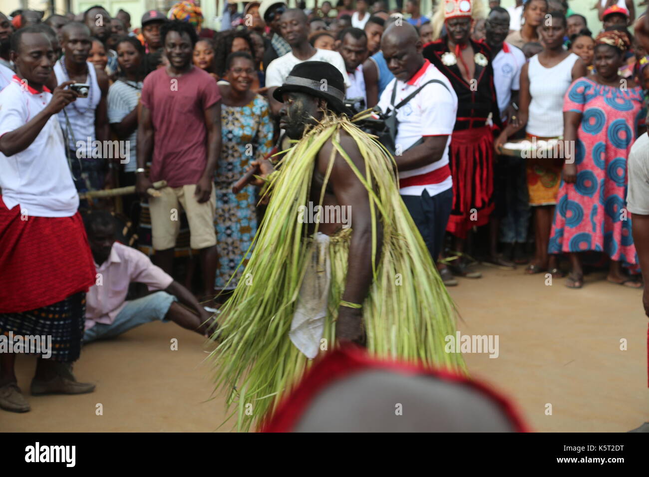 Traditional event in Ebrie village in Africa Stock Photo - Alamy