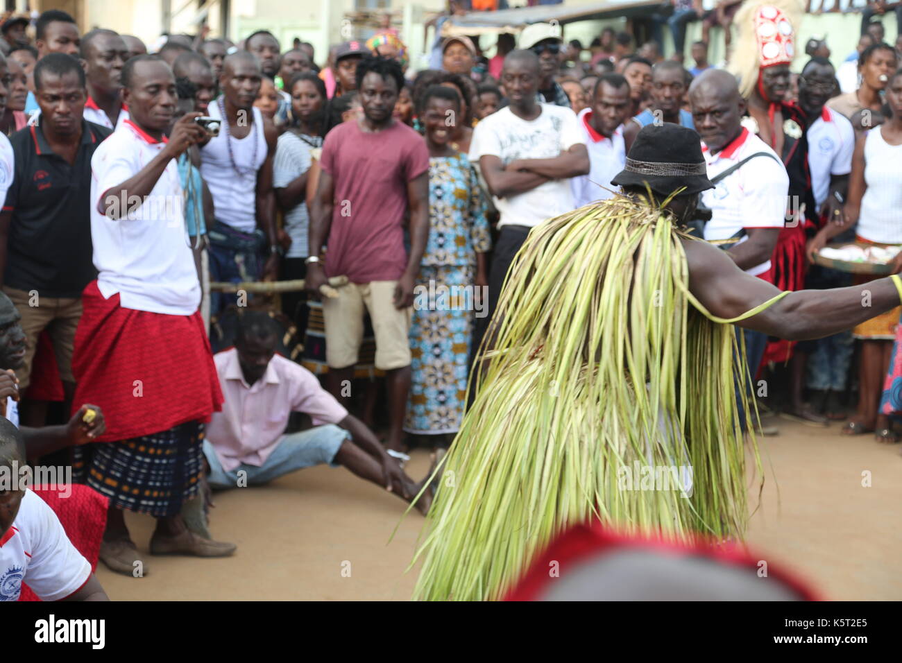 Traditional event in Ebrie village in Africa Stock Photo - Alamy