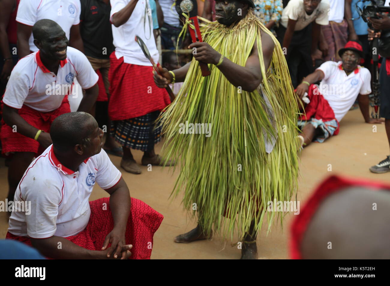 Traditional event in Ebrie village in Africa Stock Photo - Alamy