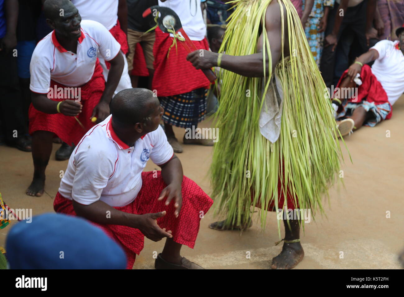 Traditional event in Ebrie village in Africa Stock Photo - Alamy