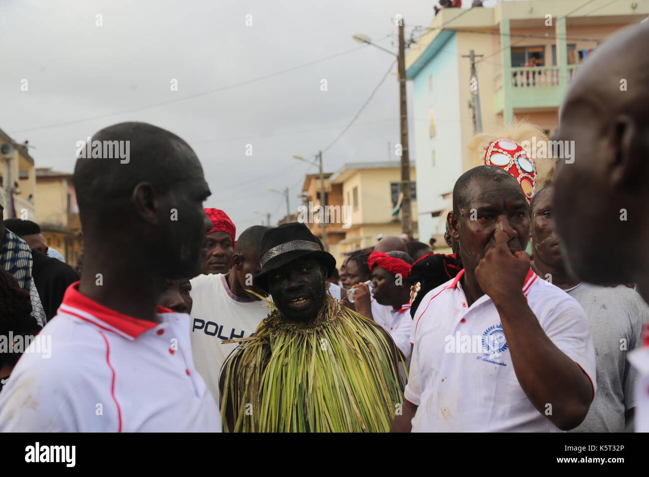 Traditional event in Ebrie village in Africa Stock Photo - Alamy