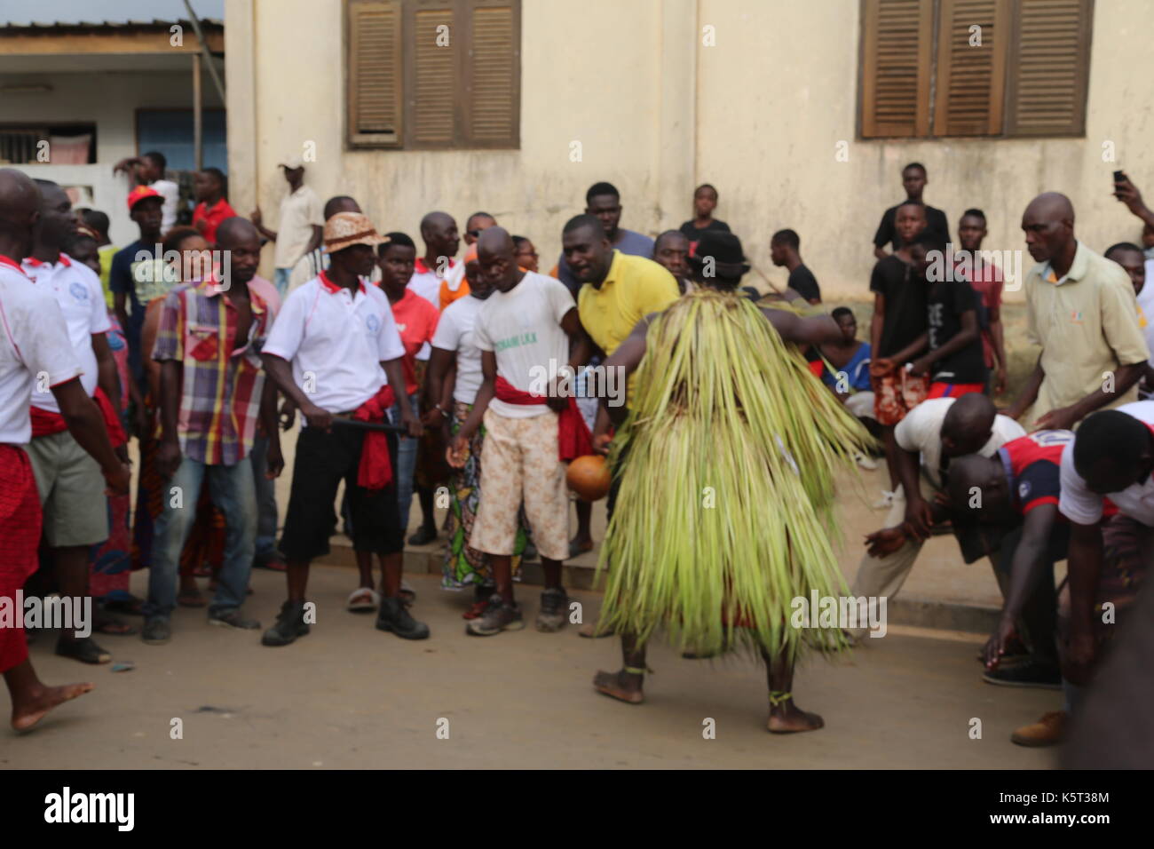 Traditional event in Ebrie village in Africa Stock Photo - Alamy