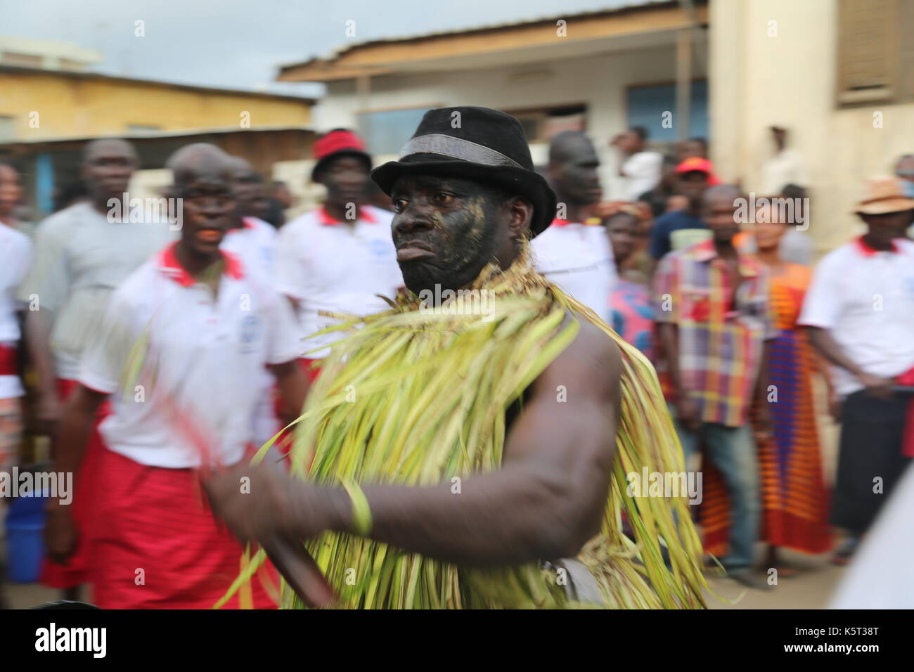 Traditional event in Ebrie village in Africa Stock Photo - Alamy