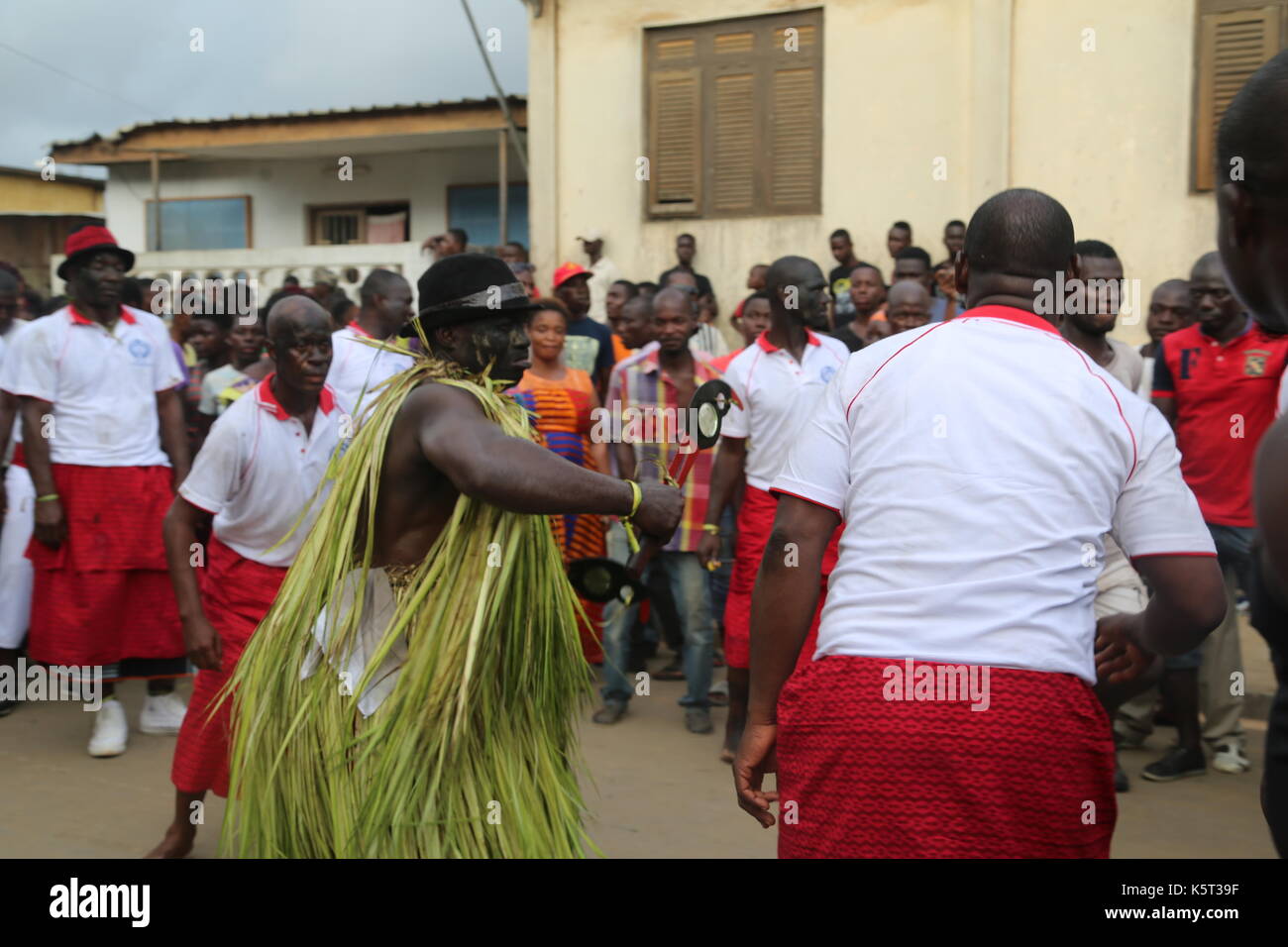 Traditional event in Ebrie village in Africa Stock Photo - Alamy