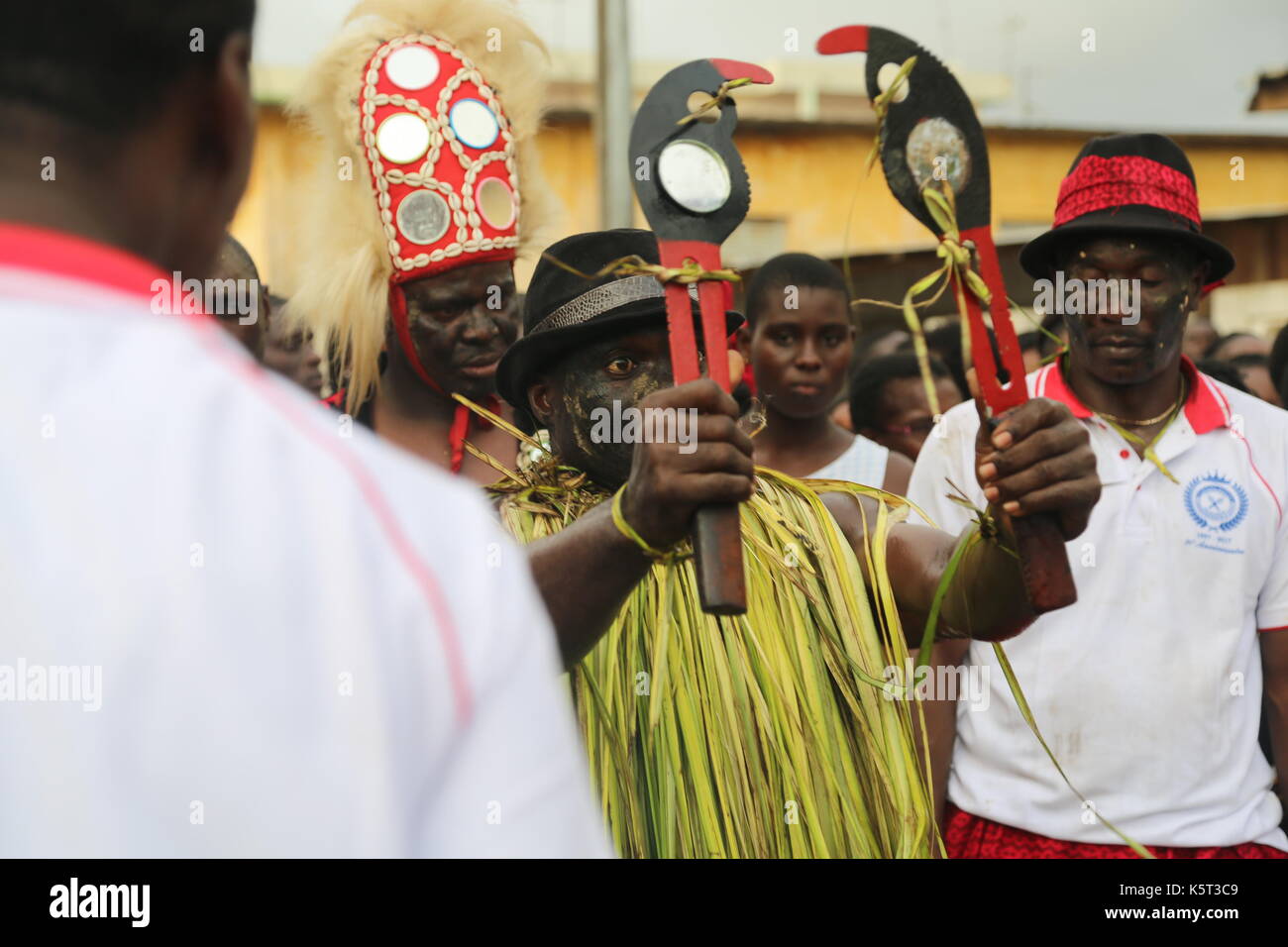 Traditional event in Ebrie village in Africa Stock Photo - Alamy