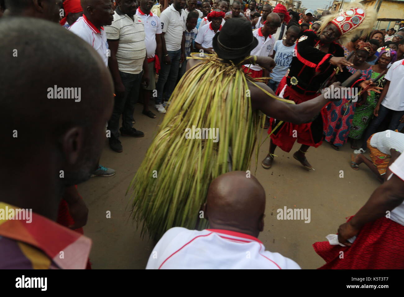 Traditional event in Ebrie village in Africa Stock Photo - Alamy