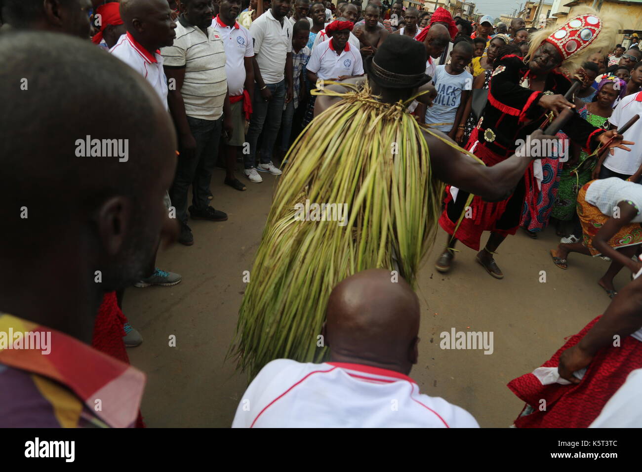 Traditional event in Ebrie village in Africa Stock Photo - Alamy