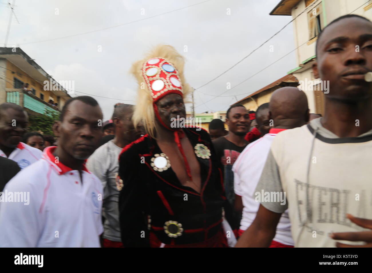 Traditional event in Ebrie village in Africa Stock Photo - Alamy