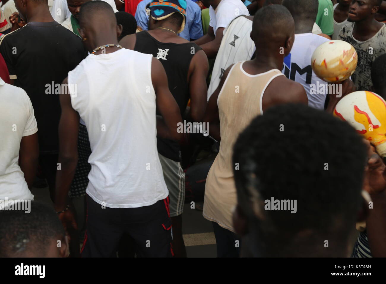 Traditional event in Ebrie village in Africa Stock Photo - Alamy