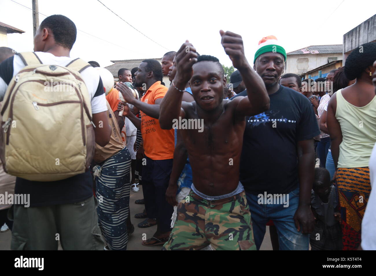 Traditional event in Ebrie village in Africa Stock Photo - Alamy