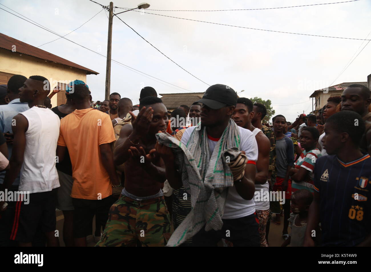 Traditional event in Ebrie village in Africa Stock Photo - Alamy