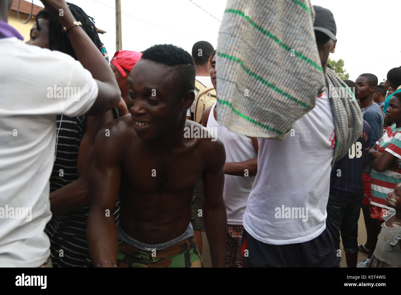 Traditional event in Ebrie village in Africa Stock Photo - Alamy