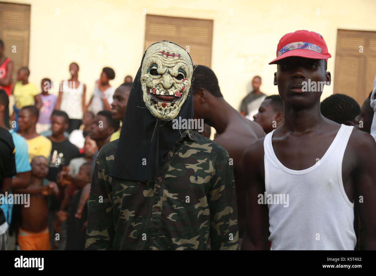 Traditional event in Ebrie village in Africa Stock Photo - Alamy