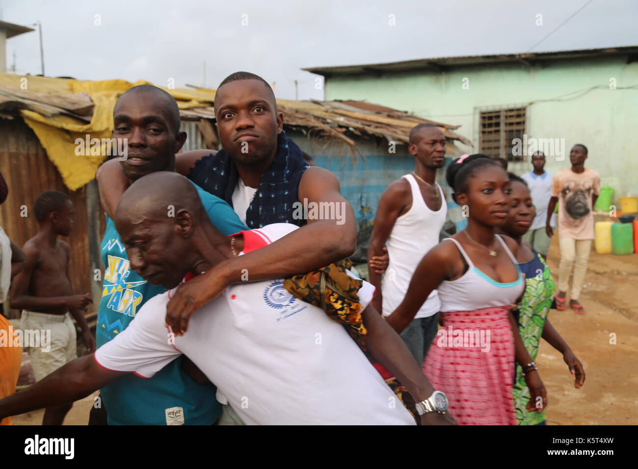Traditional event in Ebrie village in Africa Stock Photo - Alamy