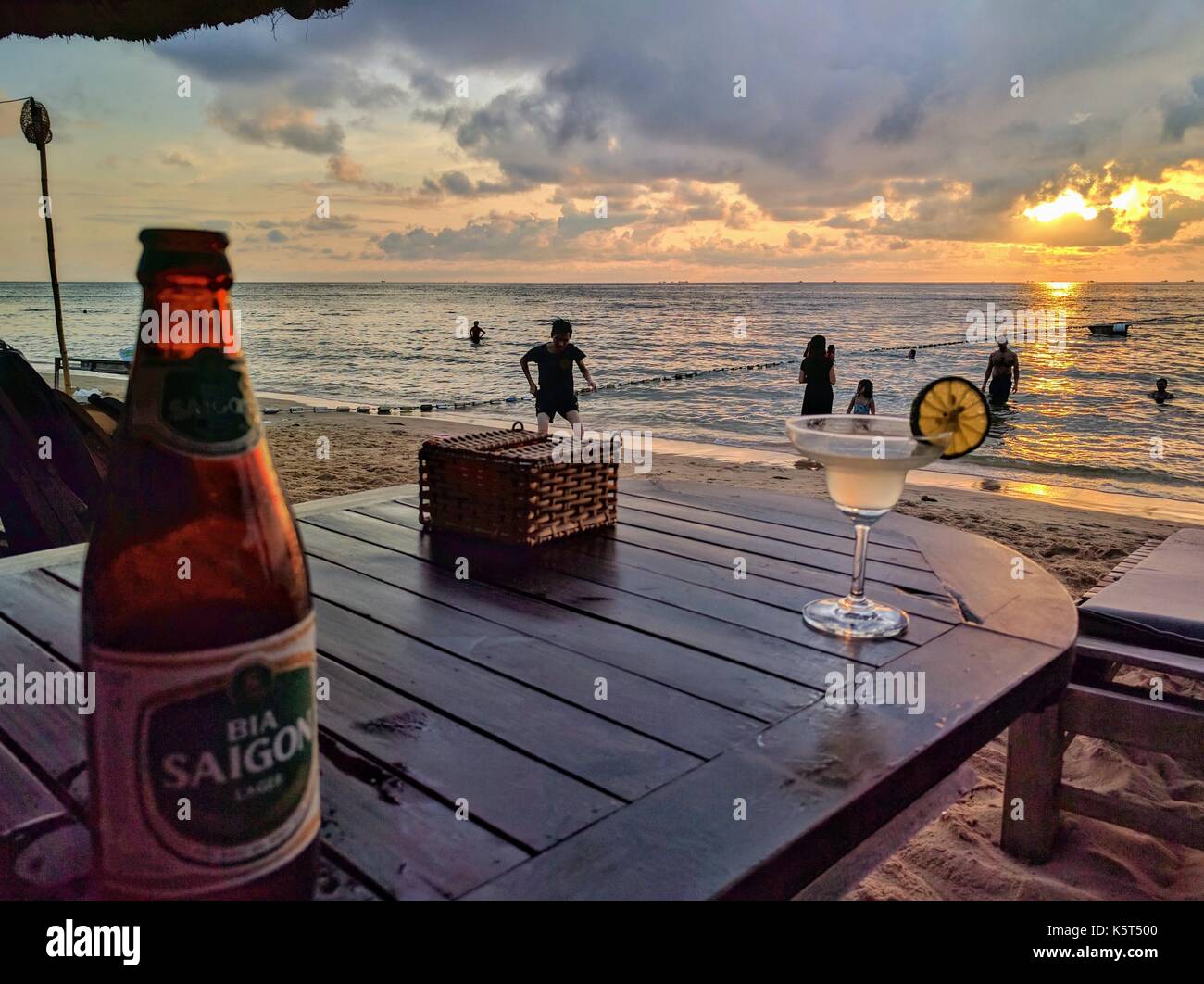 phu quoc island beach sunset, vietnam Stock Photo - Alamy