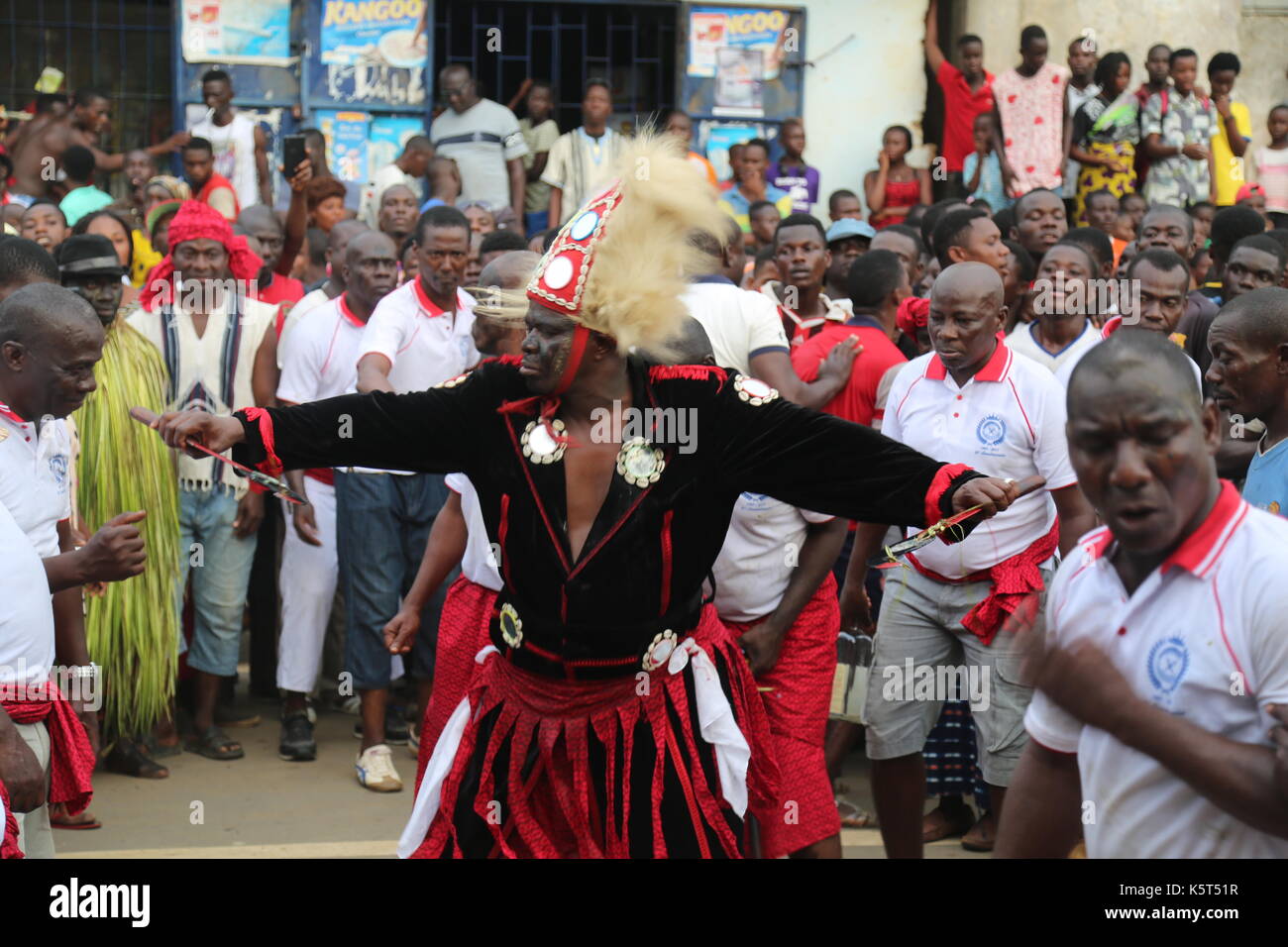 Traditional event in Ebrie village in Africa Stock Photo - Alamy