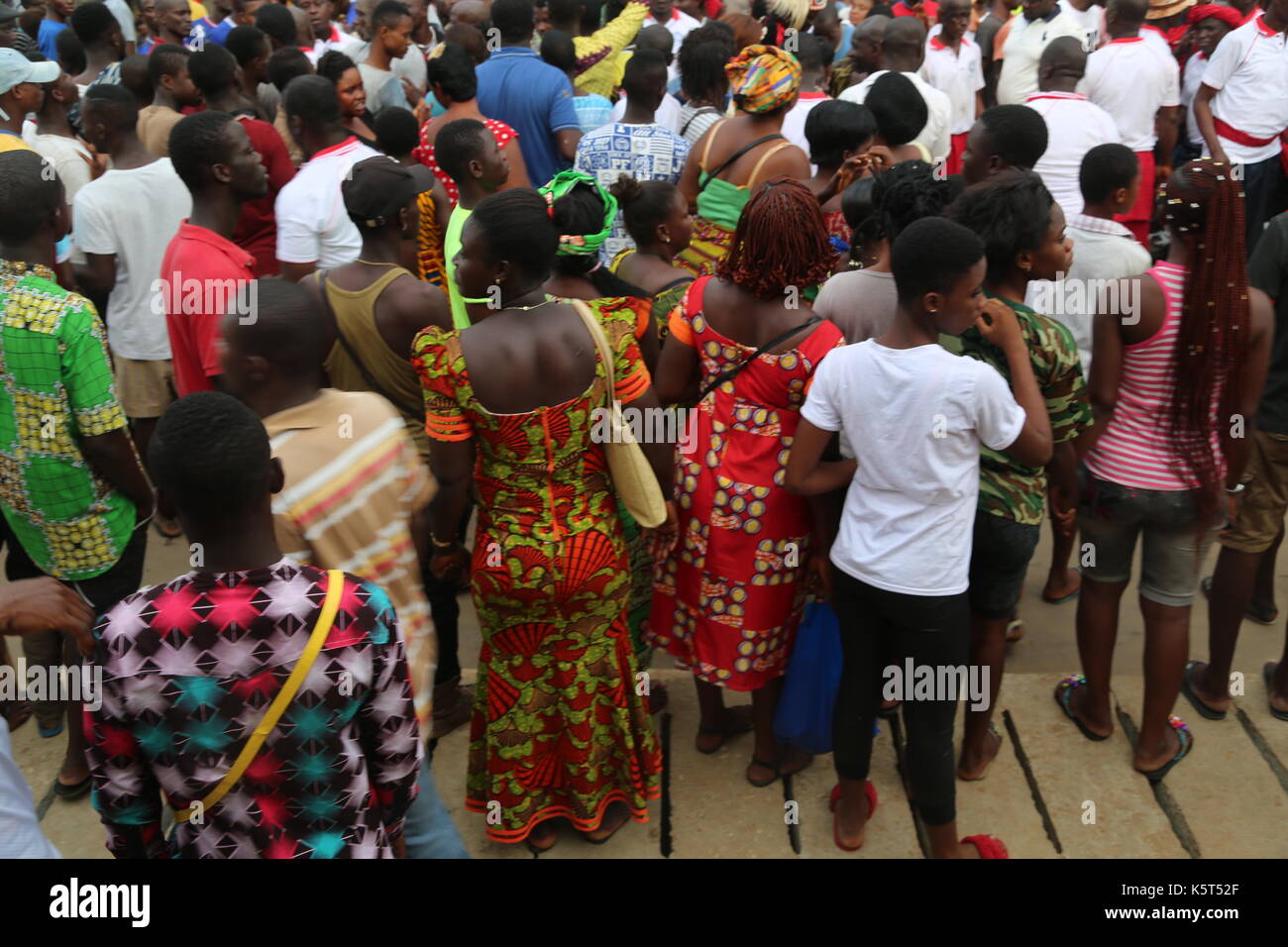 Traditional event in Ebrie village in Africa Stock Photo - Alamy