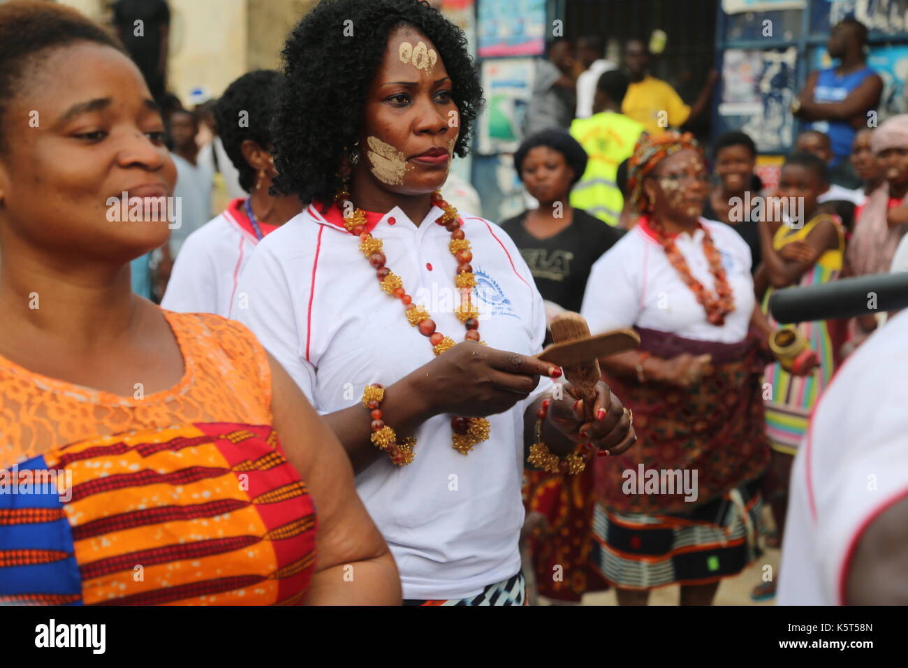 Traditional event in Ebrie village in Africa Stock Photo - Alamy
