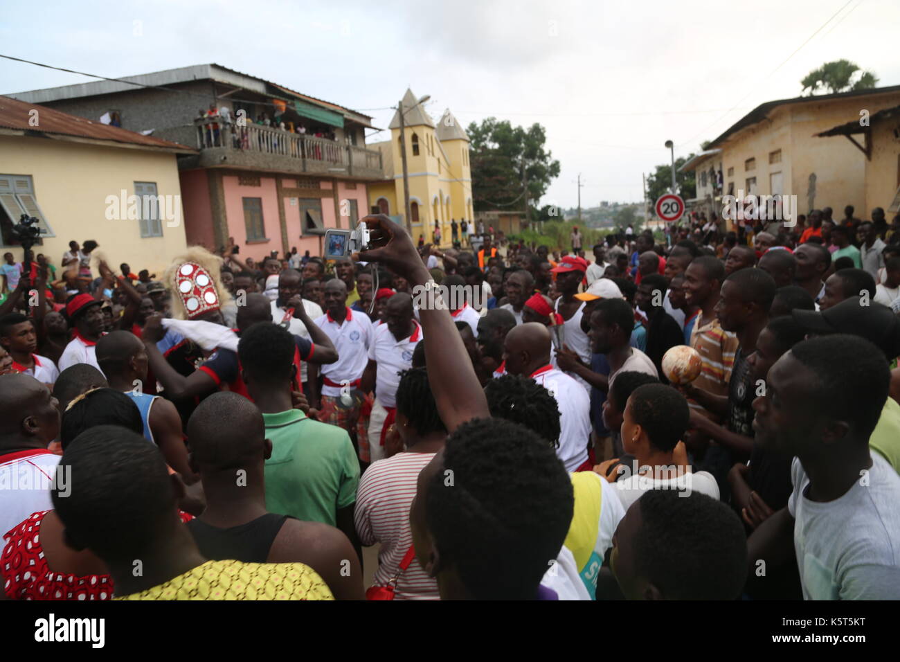 Traditional event in Ebrie village in Africa Stock Photo - Alamy