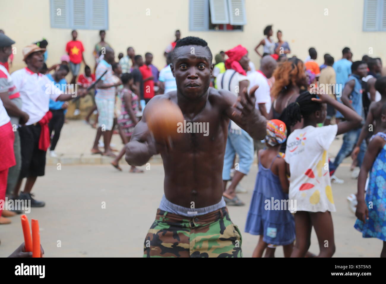 Traditional event in Ebrie village in Africa Stock Photo - Alamy