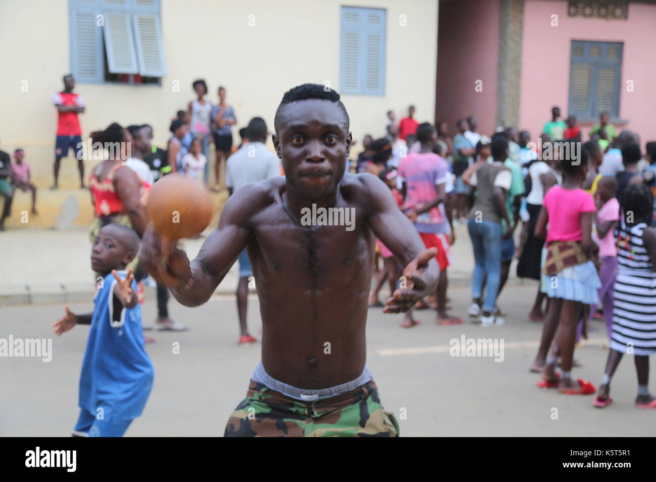 Traditional event in Ebrie village in Africa Stock Photo - Alamy