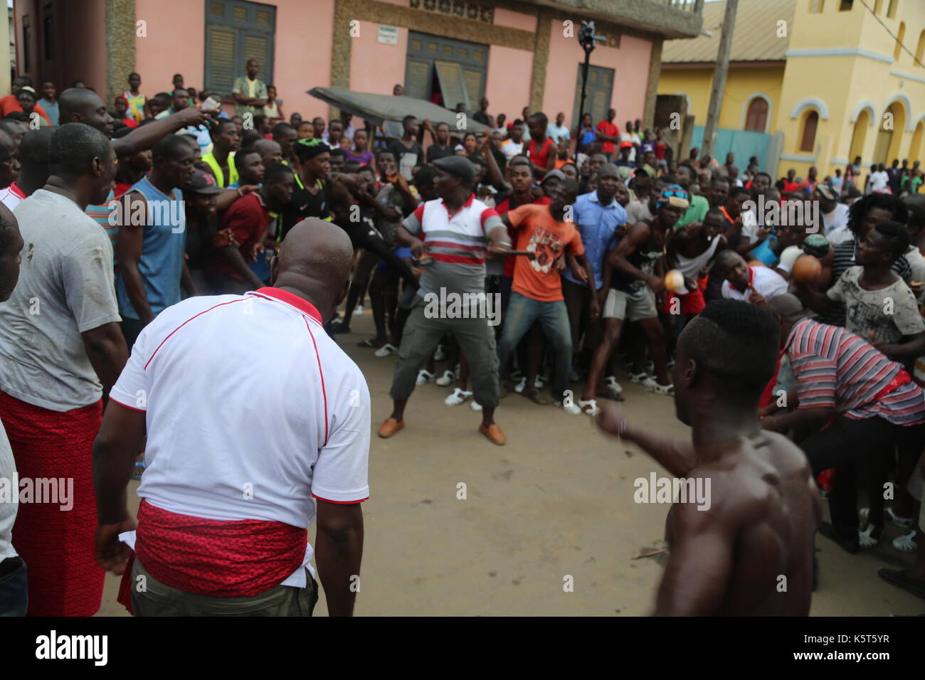 Traditional event in Ebrie village in Africa Stock Photo - Alamy