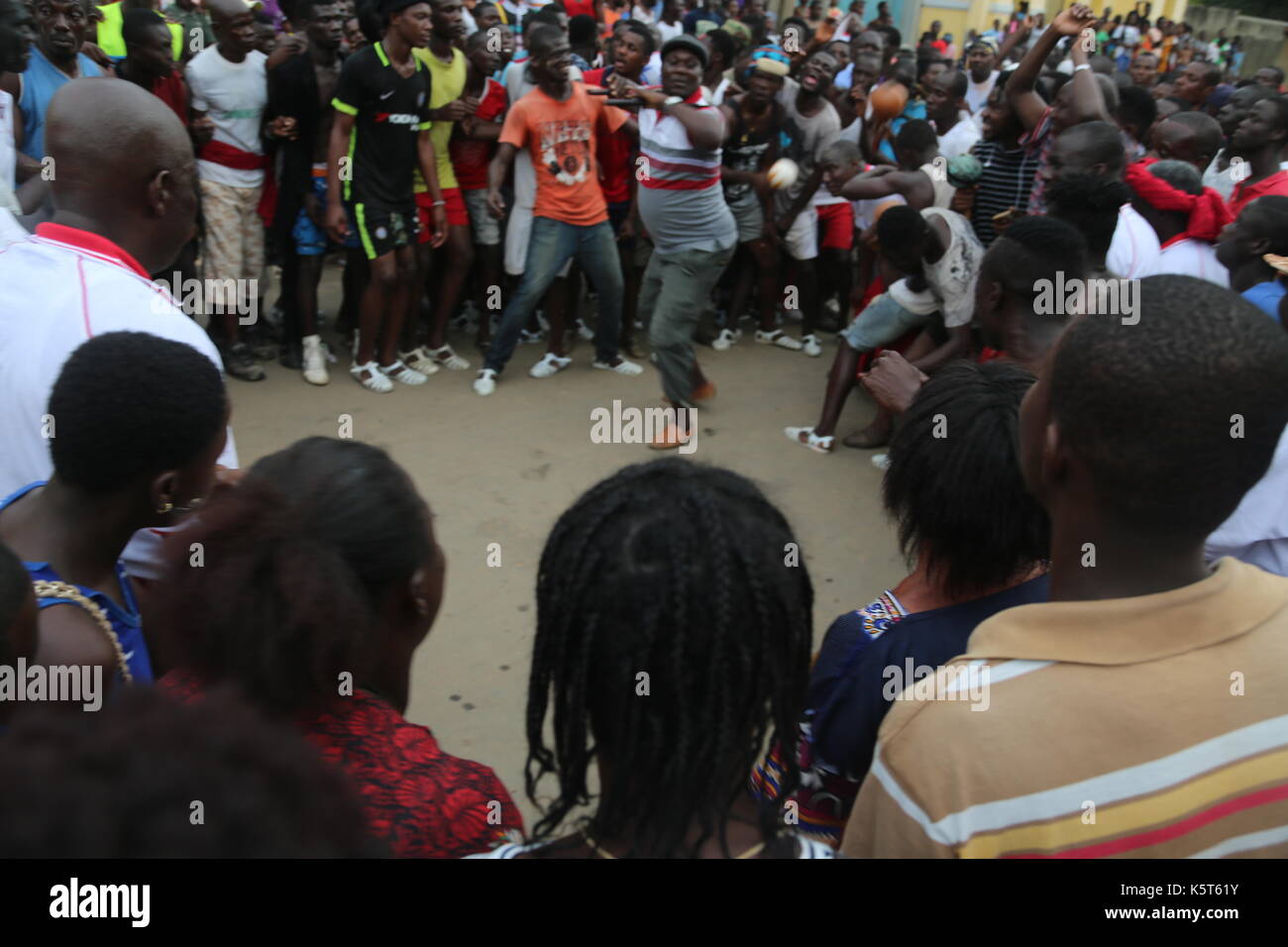 Traditional event in Ebrie village in Africa Stock Photo - Alamy