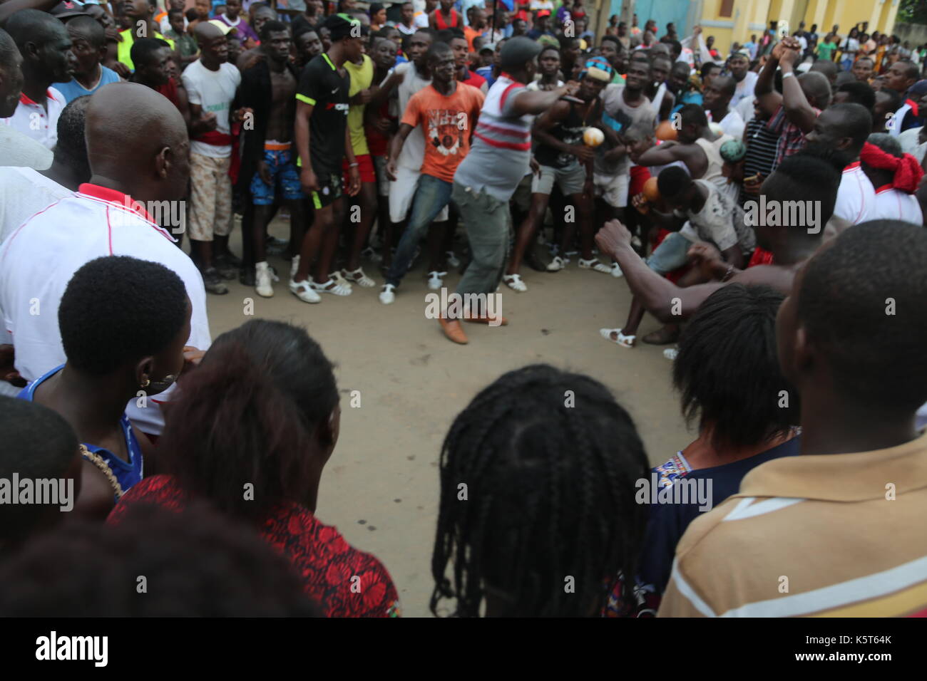Traditional event in Ebrie village in Africa Stock Photo - Alamy