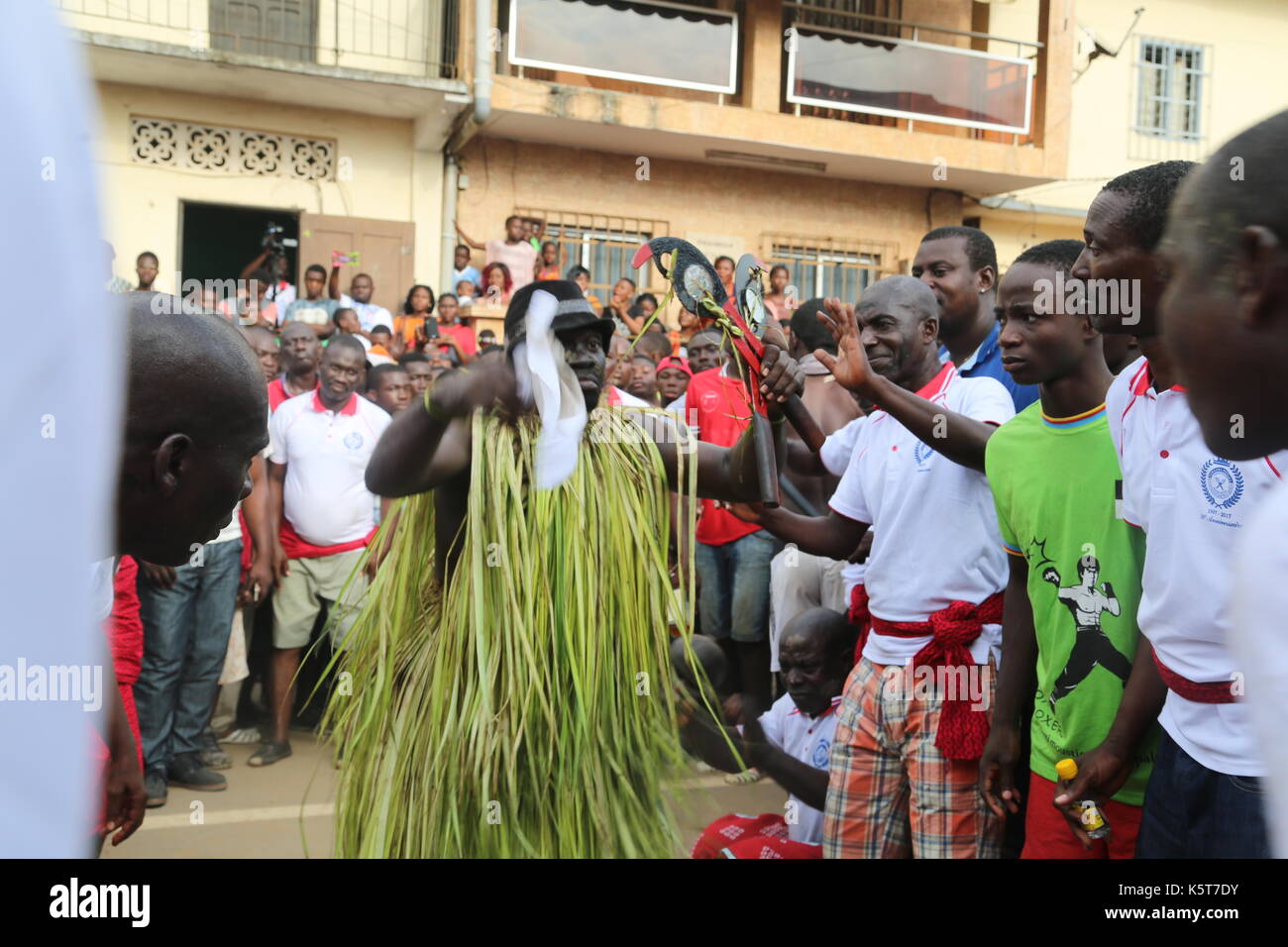 Ivory-Coast traditional party celebration Stock Photo - Alamy