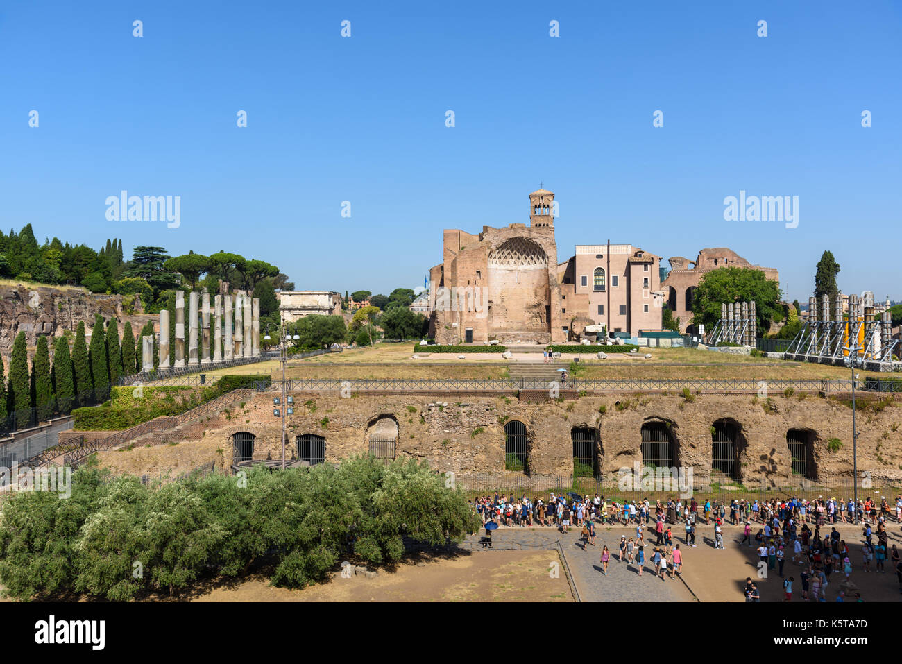 Temple of venus and roma hi-res stock photography and images - Alamy