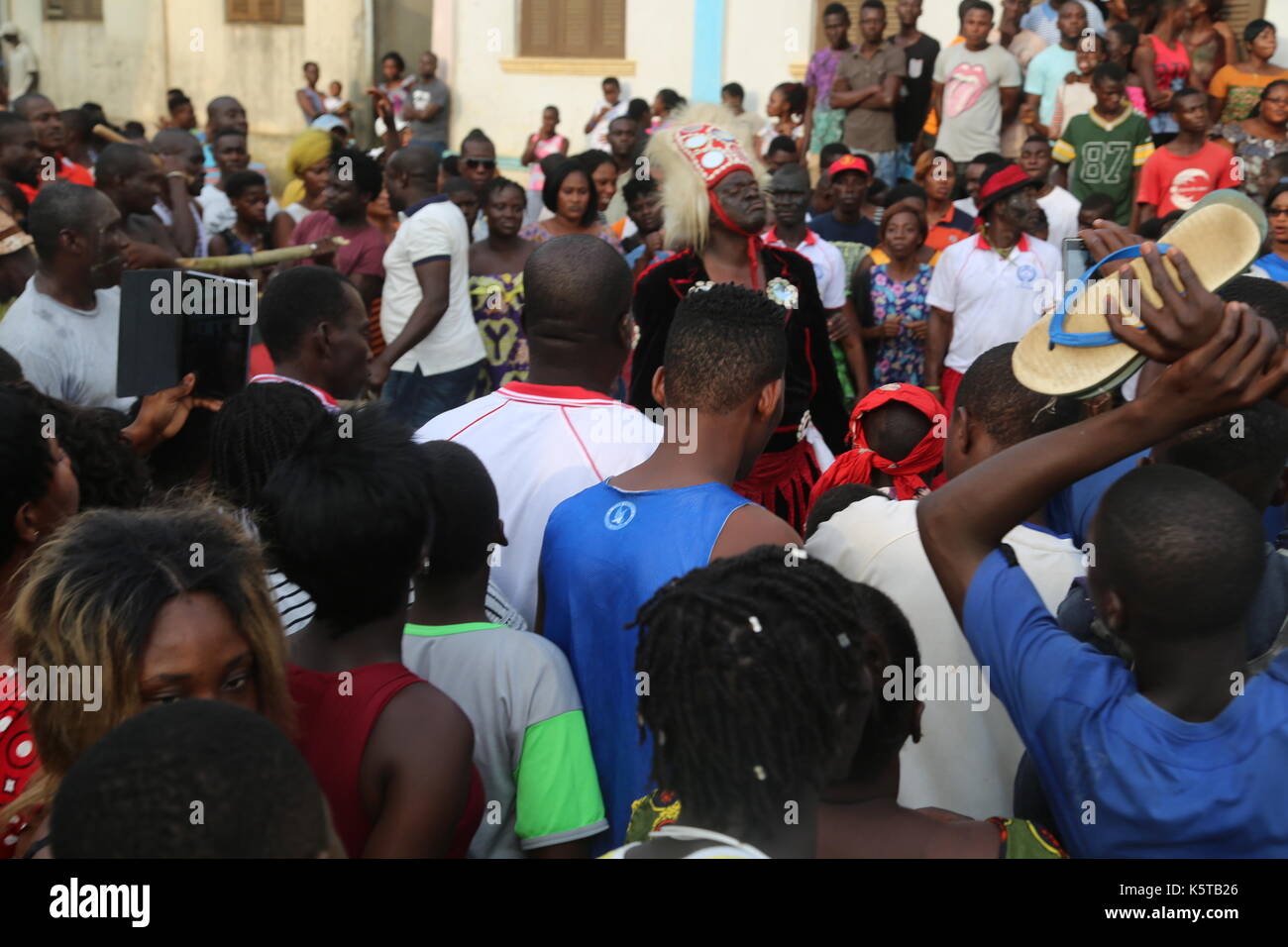 Ivory-Coast traditional party celebration Stock Photo - Alamy