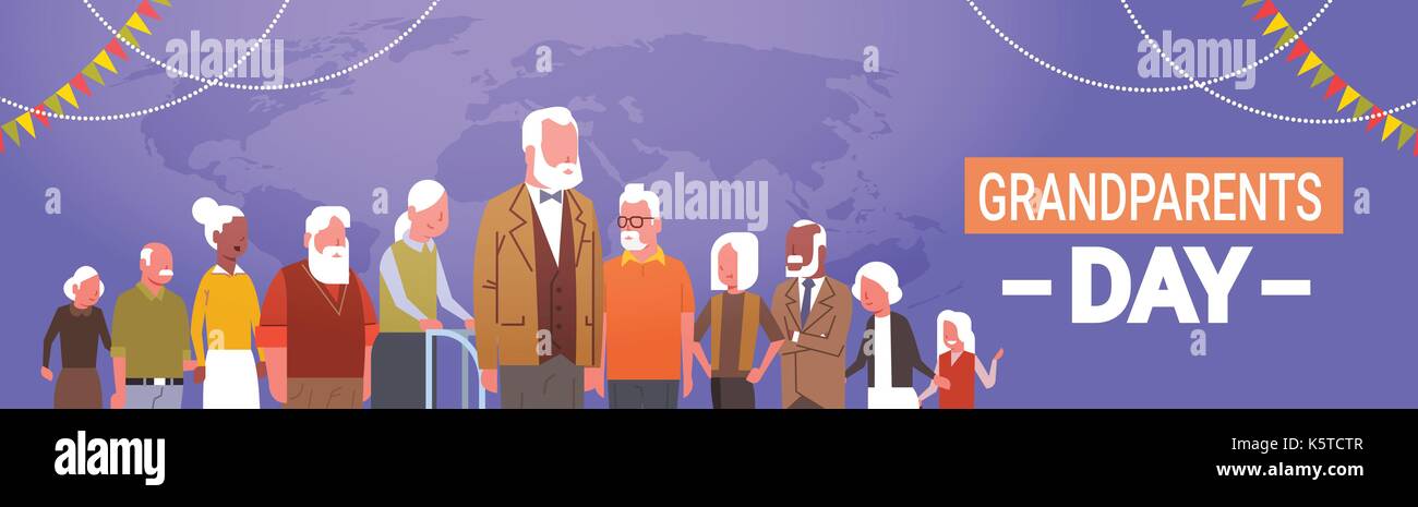 Pensioners at race day Stock Vector Images - Alamy