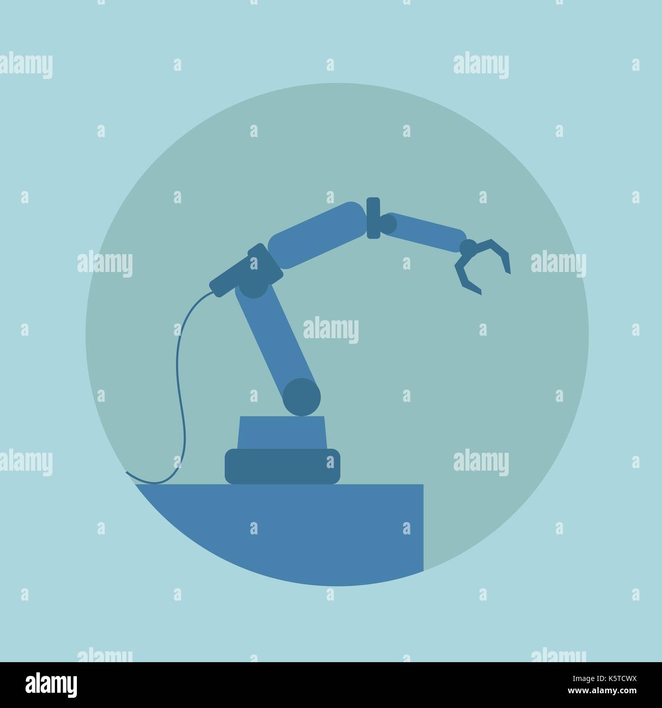 Auto plant robot Stock Vector Images - Alamy