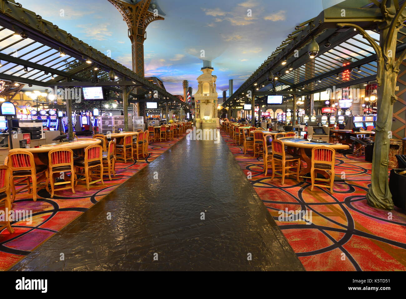 The inside of the Paris Hotel in Las Vegas Stock Photo - Alamy