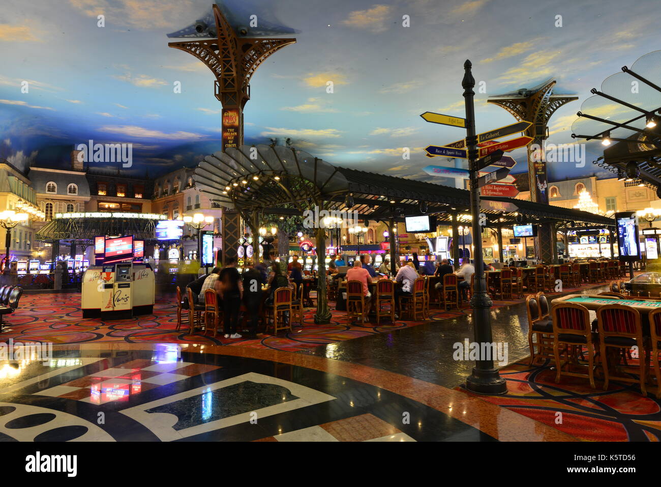 The inside of the Paris Hotel in Las Vegas Stock Photo - Alamy
