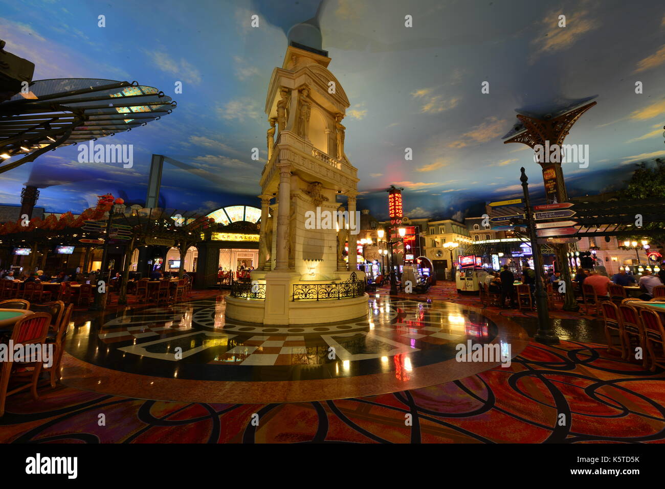 The inside of the Paris Hotel in Las Vegas Stock Photo - Alamy