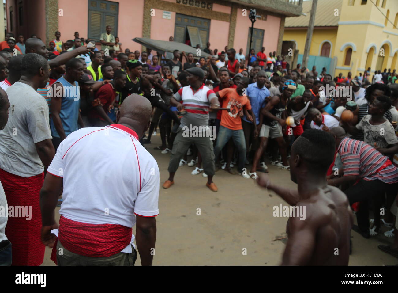 Ivory-Coast traditional party celebration Stock Photo - Alamy