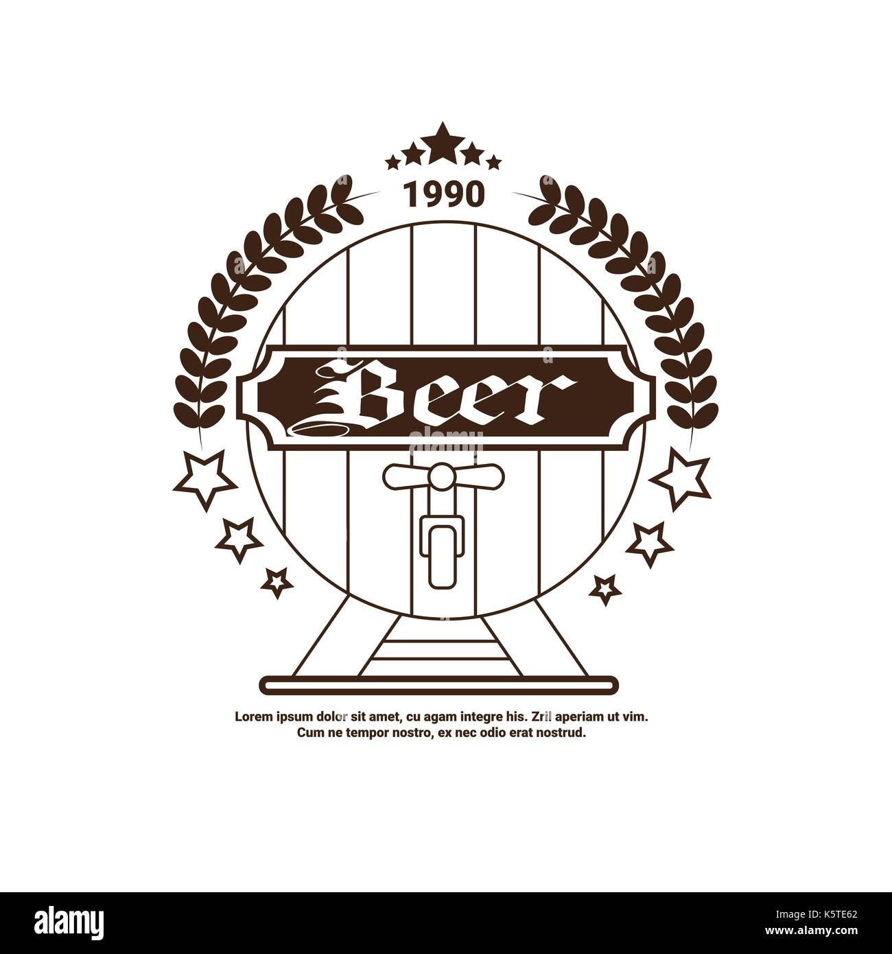 Oktoberfest Beer Festival Logo Holiday Decoration Posters Design Stock ...