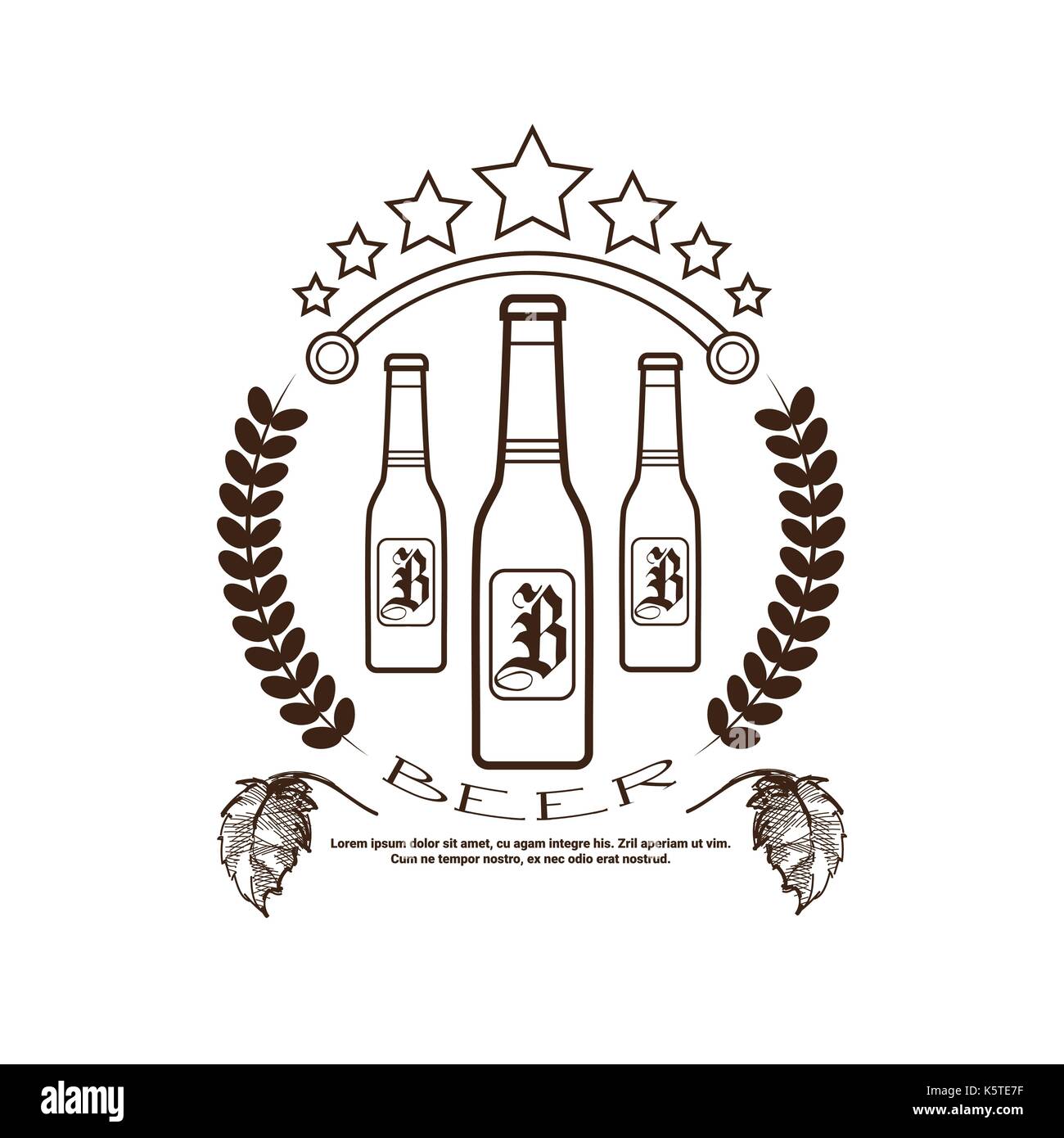 Oktoberfest Beer Festival Logo Holiday Decoration Posters Design Stock ...